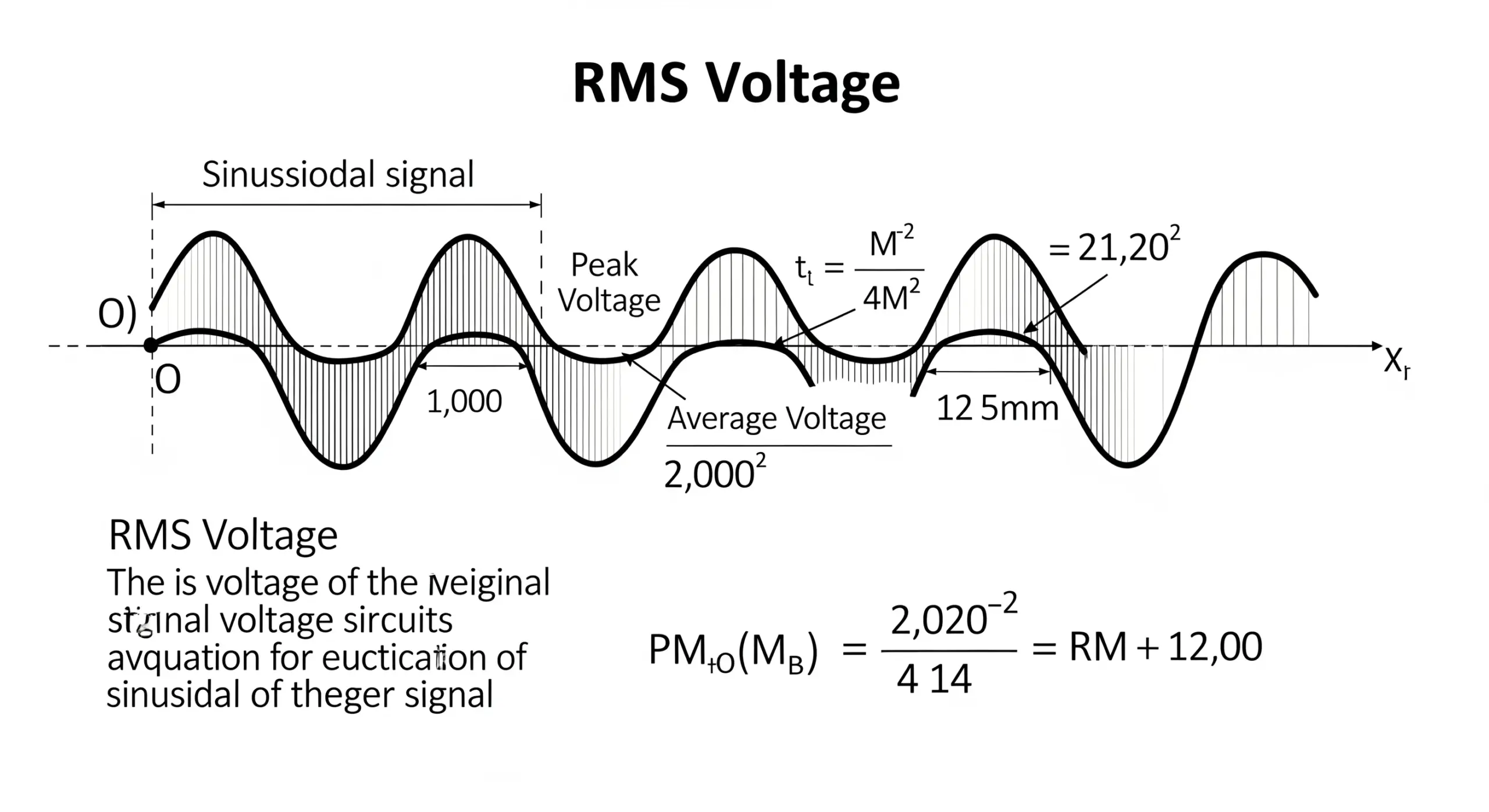 Tension Efficace (RMS) d'un Signal Sinusoïdal - Exercice corrigé