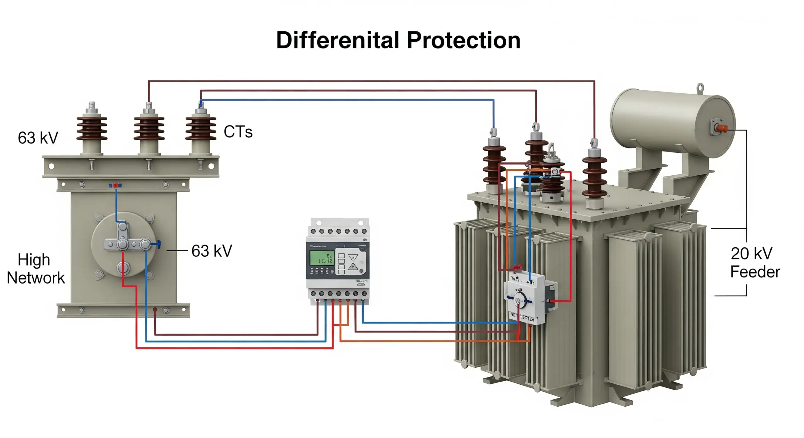 Protection Différentielle d'un Transformateur - Exercice corrigé